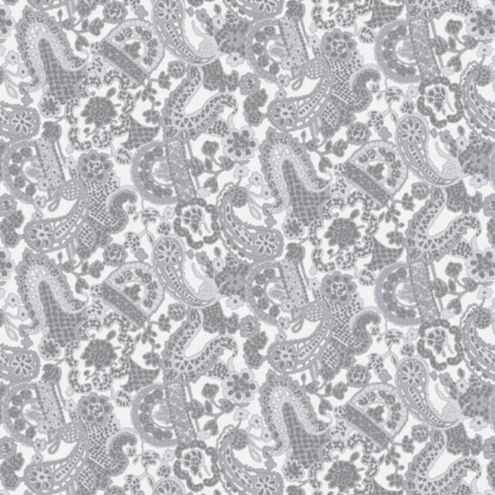 Small Gray Check Fabric by the Yard | Ballard Designs